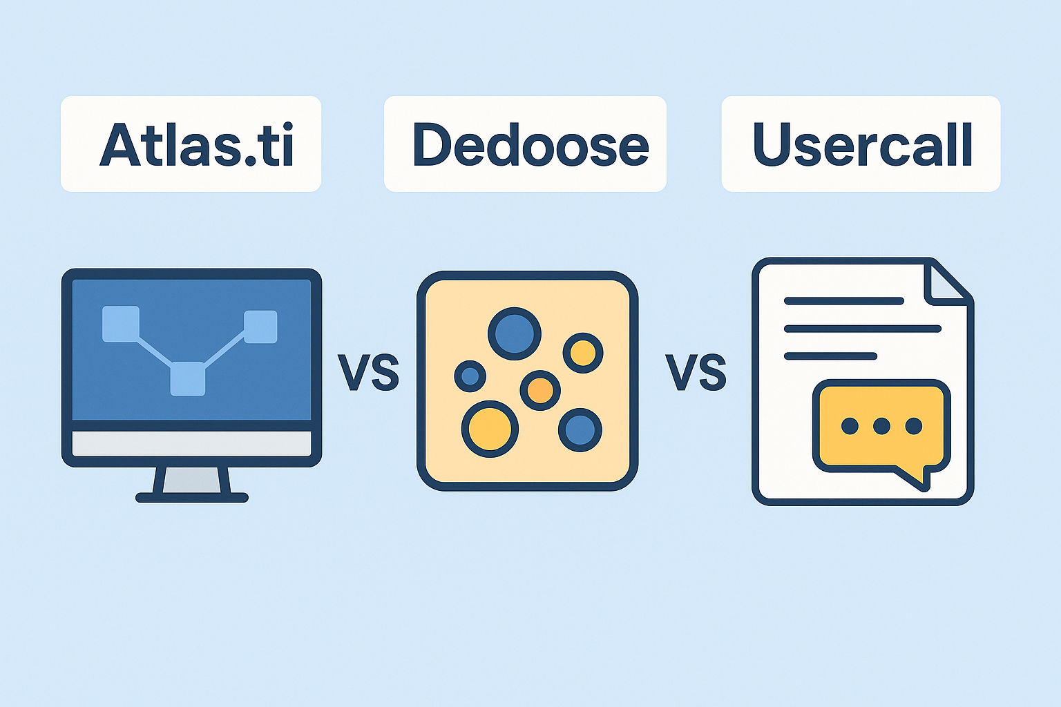 Atlas.ti vs Dedoose vs Usercall: Which Qualitative Research Tool Fits Your Workflow?